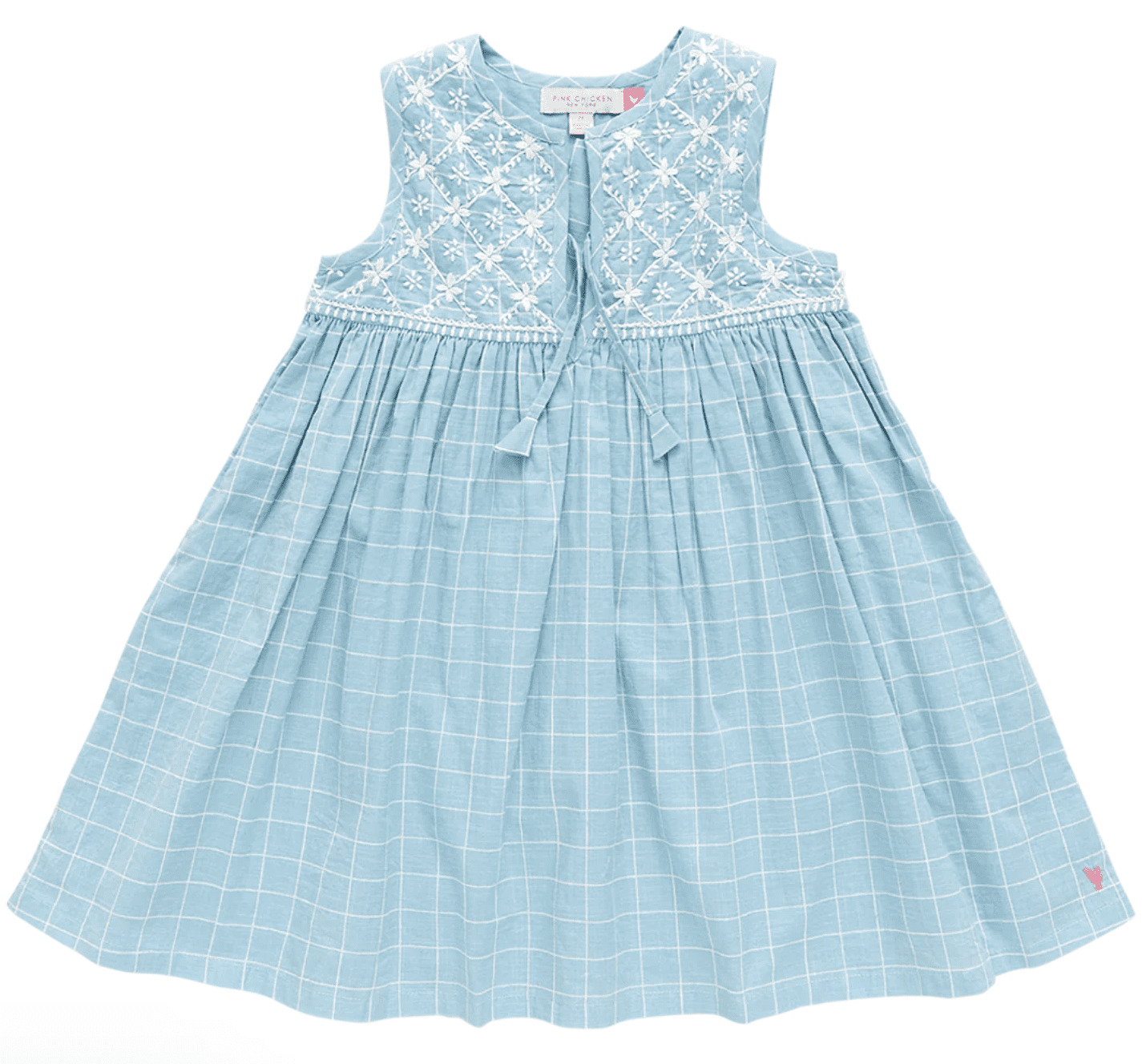 Jade Dress - Blue Tattersall | Pink Chicken | Iris Gifts & Décor