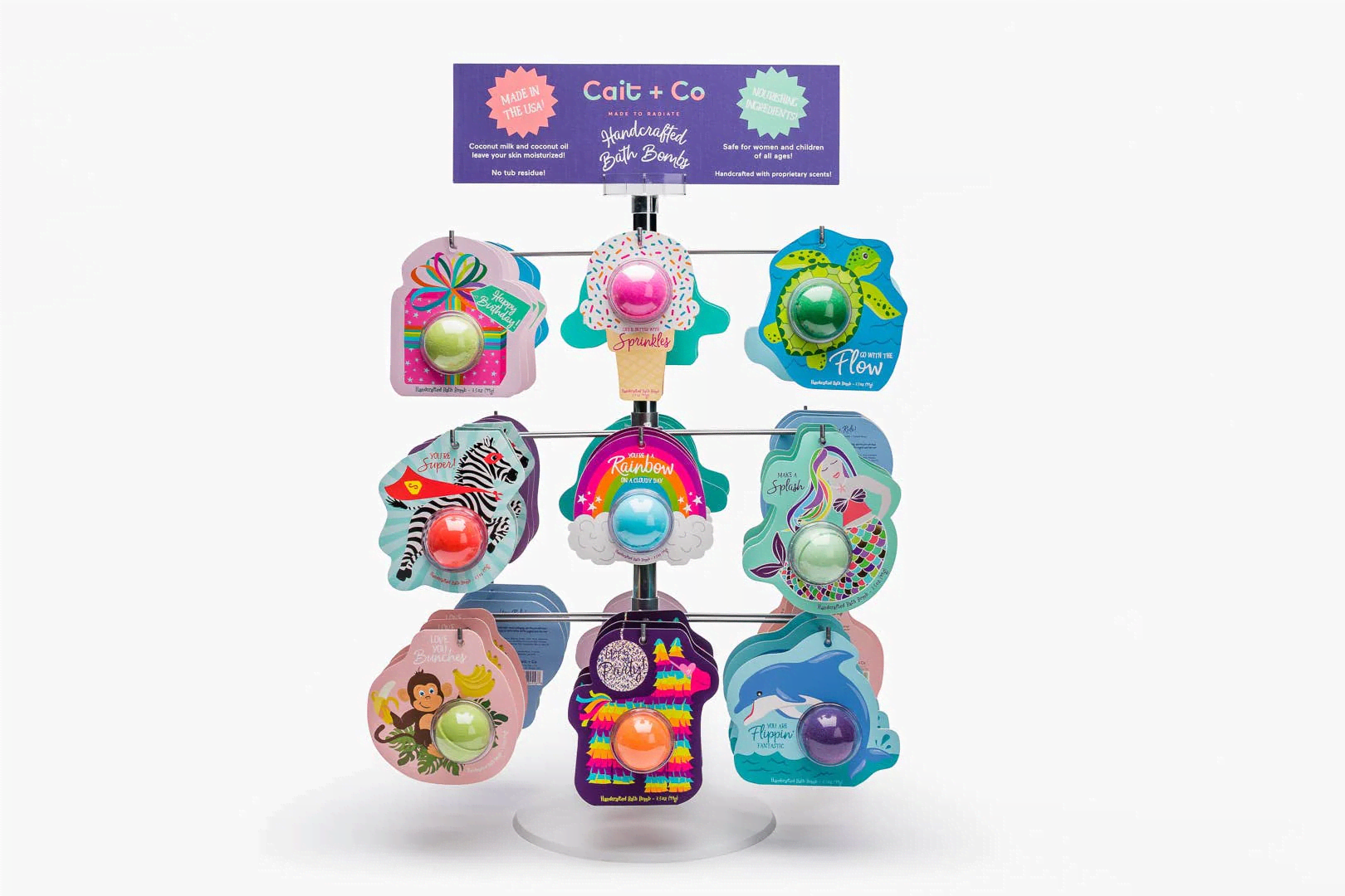 Clamshell Bath Bomb | Cait & Co | Iris Gifts & Décor