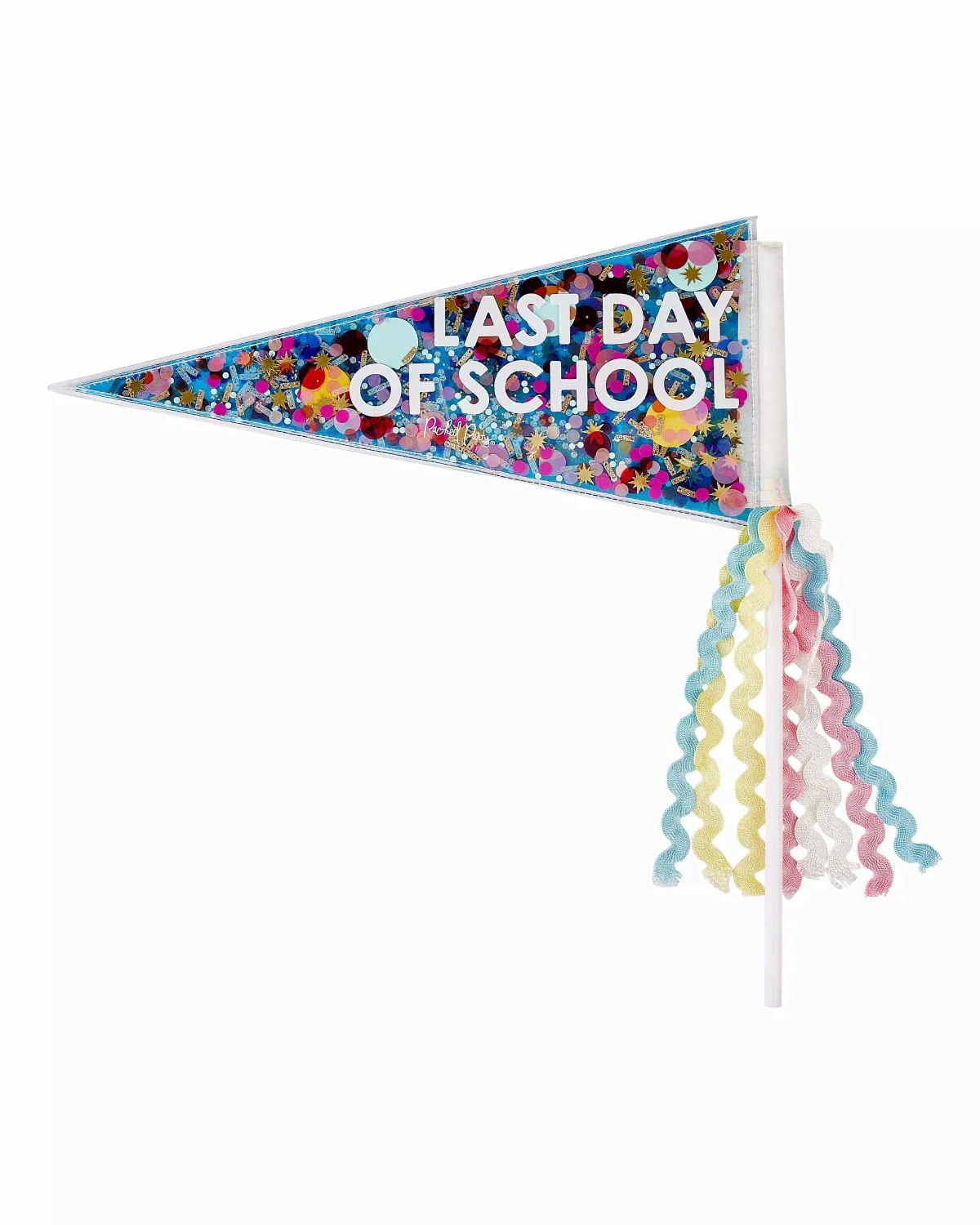Back to School Two-Sided Confetti Pennant | Packed Party | Iris Gifts ...